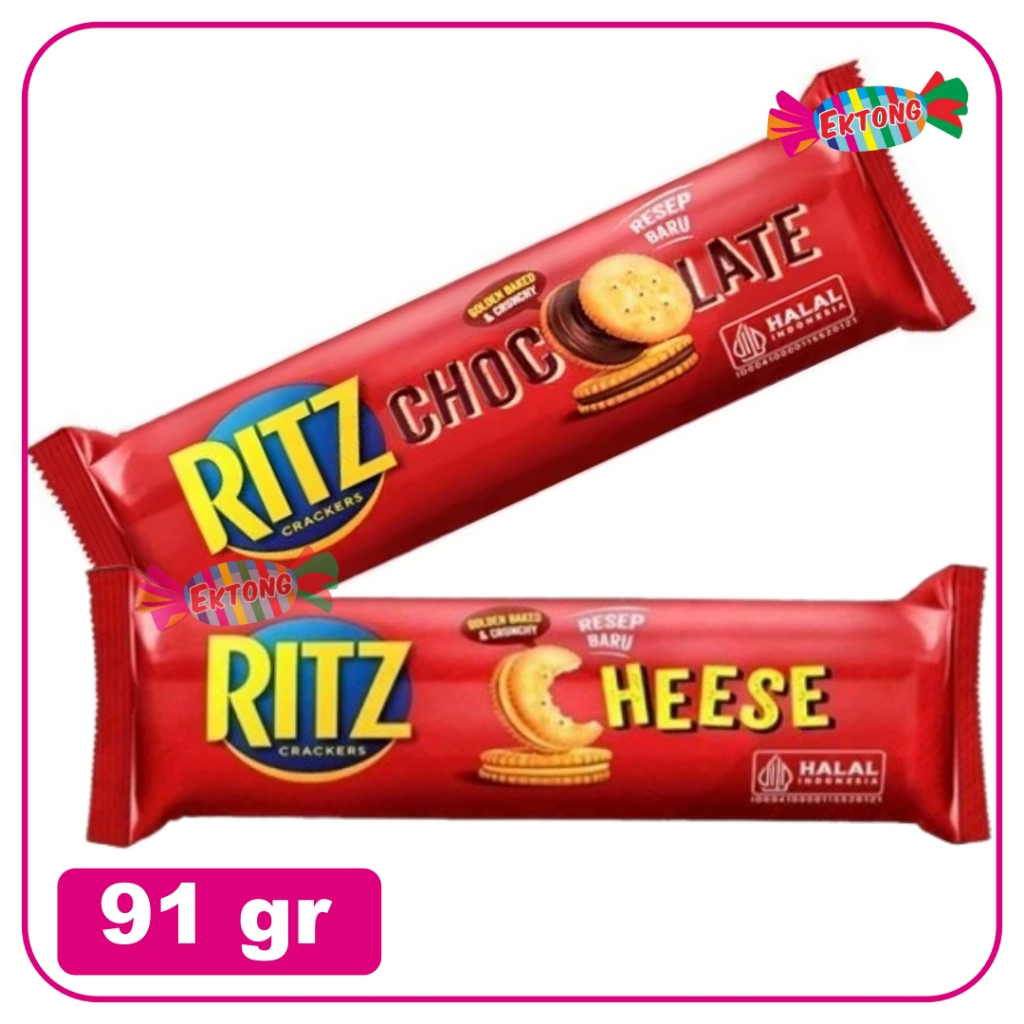Jual RITZ CRACKERS SANDWICH 91gr - Biskuit Krekers Rasa CHEESY & CREAMY ...