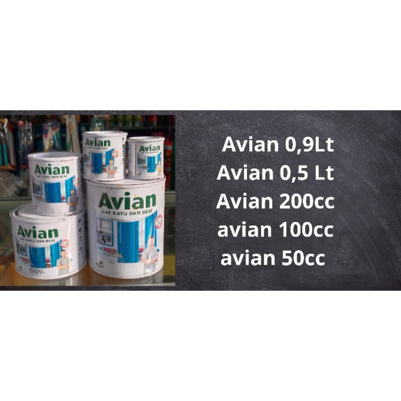 Jual AVIAN Cat Kayu dan Besi Kode 192 sd Hitam Super Black | Shopee ...