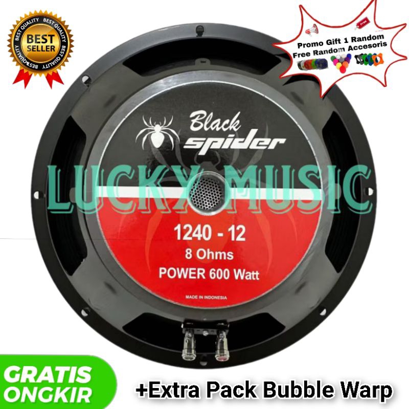Jual Speaker componen Black Spider BS 1240 Original speaker bs 1240 speaker 600 Watt 8 ohm ...
