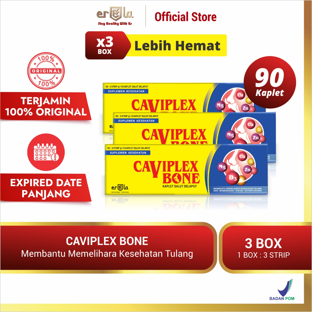 Jual [BEST SELLER] CAVIPLEX BONE 3 BOX / Suplemen Dewasa - Memelihara ...