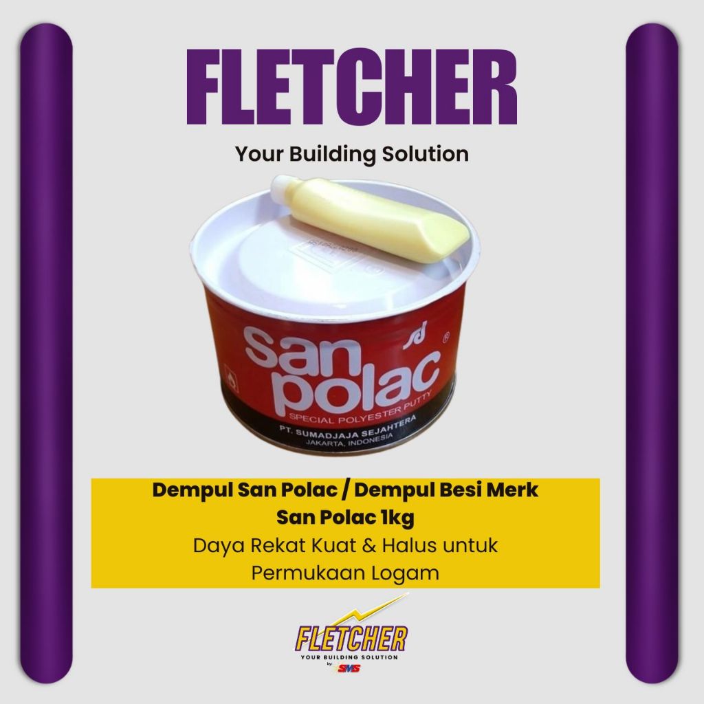 Jual Dempul Body Mobil / Dempul Mobil 250gr, 1kg / Dempul Besi Merk ...