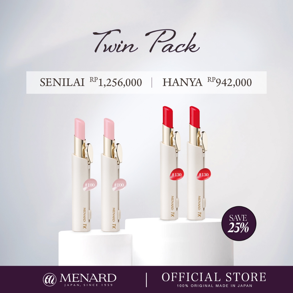 Jual MENARD TWIN PACK Same Colour - One Touch Lipstick TK (2 Pcs) | Shopee Indonesia