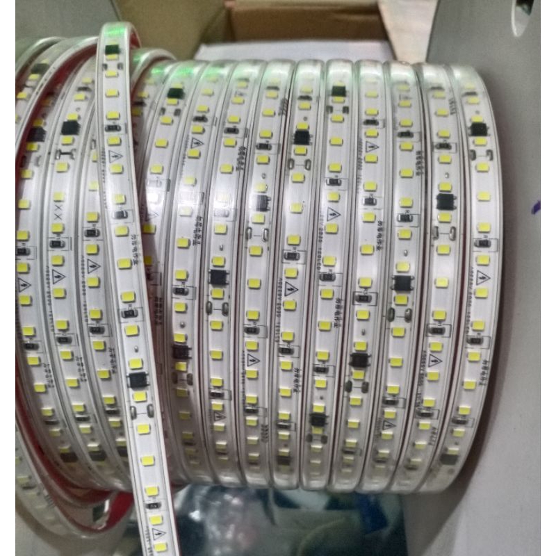 Jual Lampu led strip selang 220v 2835 120led per meter 6500k 4000k ...