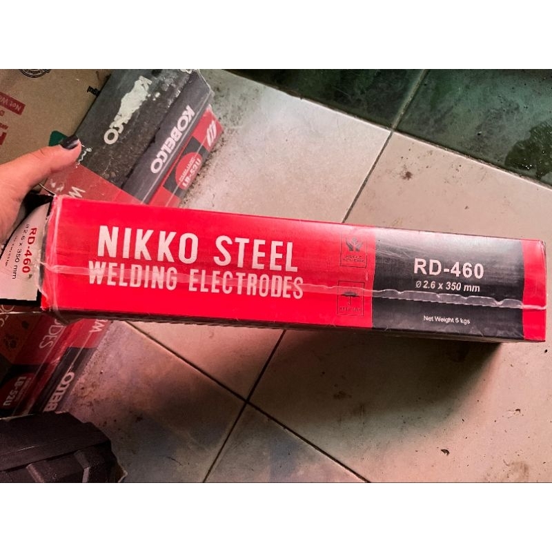 Jual KAWAT LAS LISTRIK NIKKO STEEL RD-460 2.6 X 350M (1KG) | Shopee ...