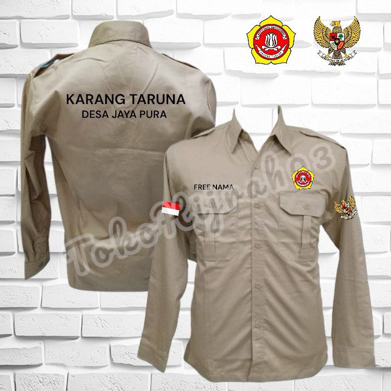 Jual SERAGAM KARANG TARUNA TERBARU BIG SIZE KEMEJA KARANG TARUNA TERBARU SERAGAM PDH PDL KARANG ...