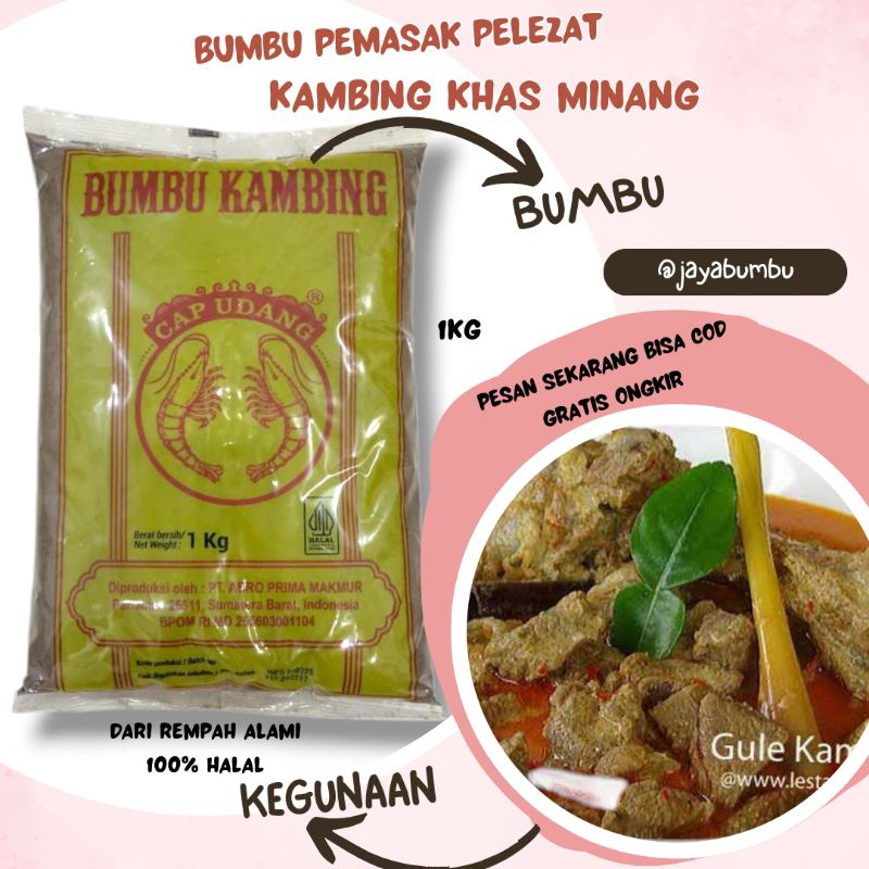 Jual KAYABUMBU - Bumbu Kambing Pemasak Pelezat Gulai Kambing Cap Udang ...