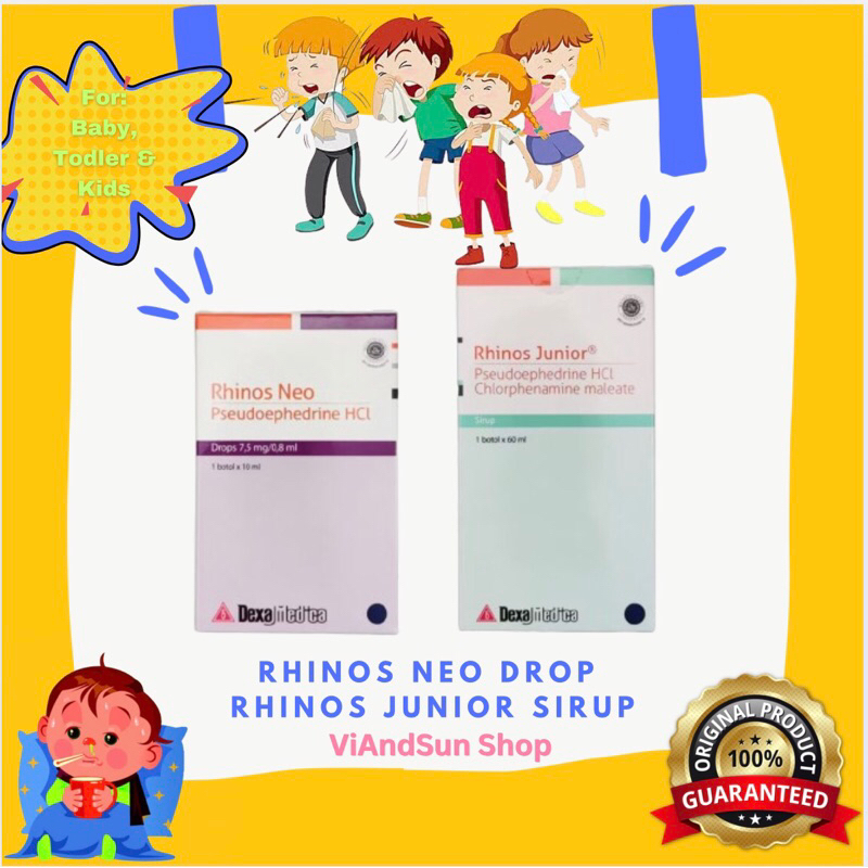 Jual Rhinos NEO Drop & Rhinos JUNIOR Sirup - Obat Pilek Obat Flu ...