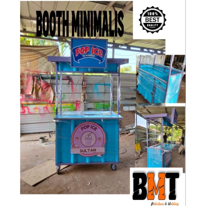 Jual booth minimalis 120 x 60 +neon box 50x40 | Shopee Indonesia