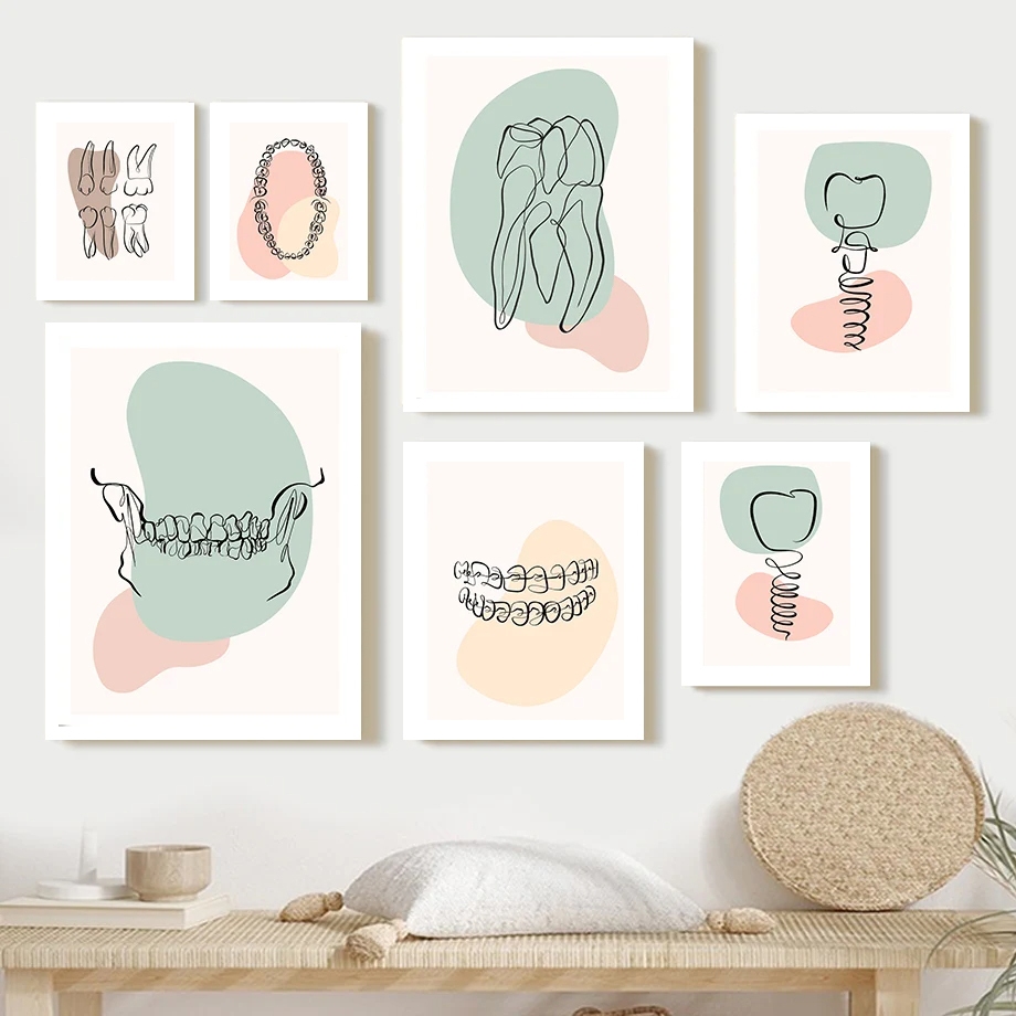 Jual Poster Edukasi Hiasan Dinding Gambar Kesehatan Mulut Gigi Modern ...