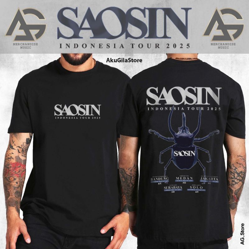 Jual Saosin Indonesia Tour 2025 - Kaos Saosin - Konser Saosin ...