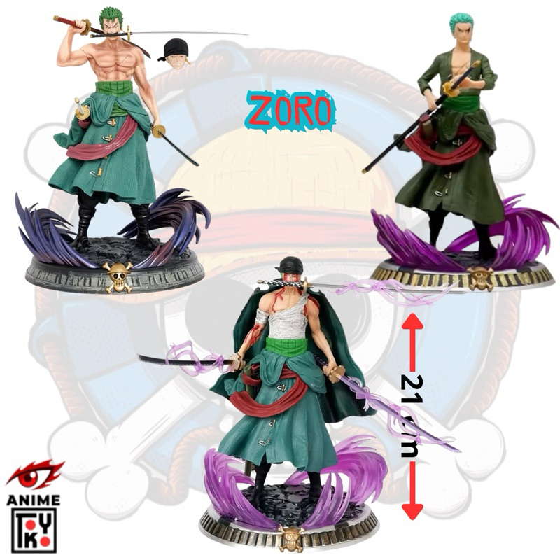 Jual Action Figure RORONOA Zoro Small Fantasy Three Swords Double Head ...