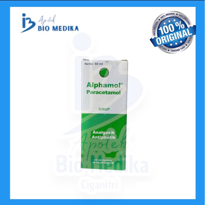 Jual ALPHAMOL SIRUP 60 ML - PEREDA NYERI DAN DEMAM | Shopee Indonesia