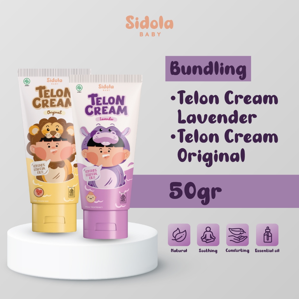 Jual Sidola Baby Telon Cream Original & Lavender 50g | Shopee Indonesia