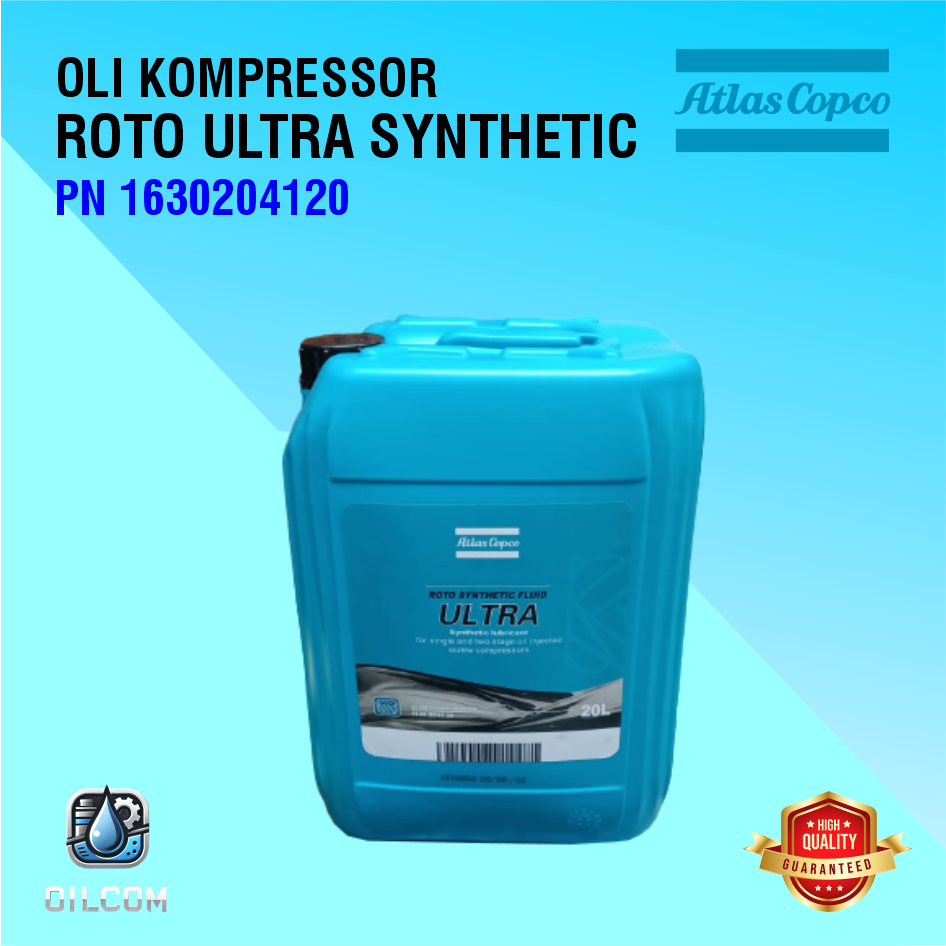 Jual Oli Kompresor Oil Compressor Ultra synthetic Lubricant Atlas Copco ...