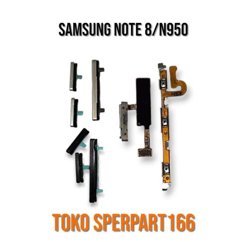 Jual TOMBOL LUAR+FLEXSIBEL ON OFF VOLUME SAMSUNG NOTE 8/N950 (1SET) | Shopee Indonesia
