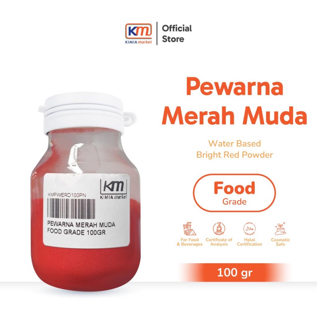 Jual Pewarna makanan warna Merah Muda 100gr / Pewarna Food Grade ...