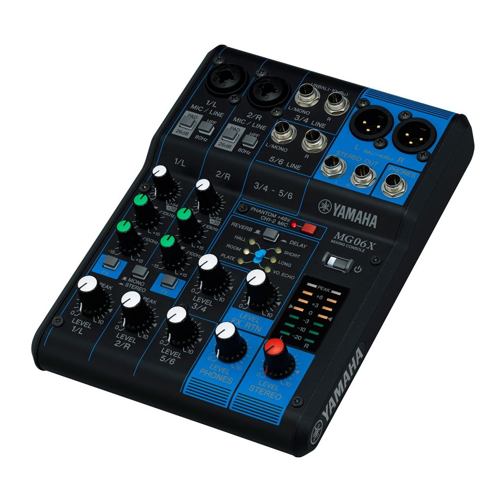 Jual Yamaha MG06 x MG-06 x mixer consul 6-Channel Mixing Console: Max ...