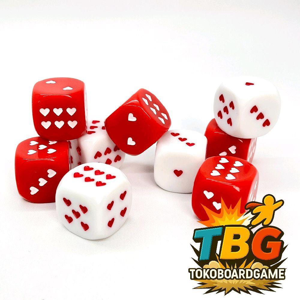Jual High Quality Love Dice - D6 Dadu Hati - 25mm - Dadu Permainan - Big Dice | Shopee Indonesia