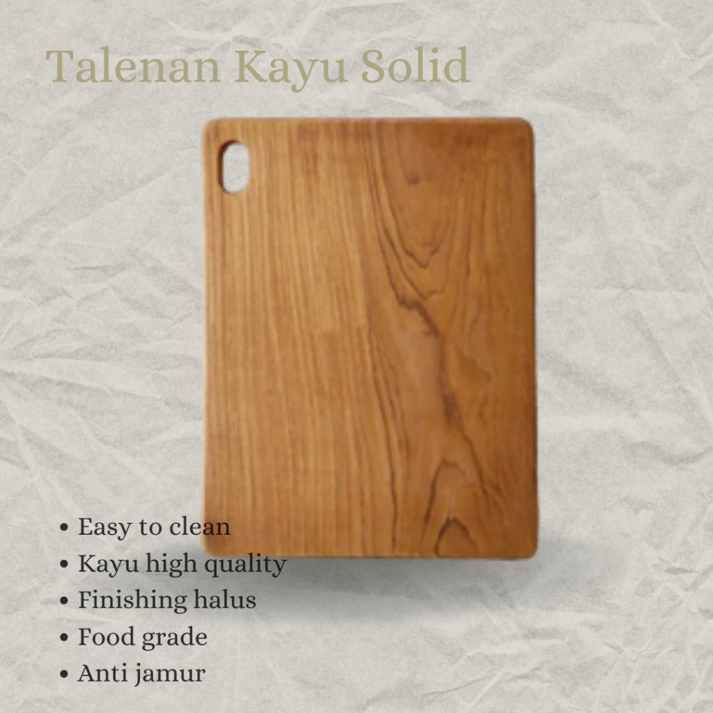 Jual Talenan Kayu Jati Premium Cutting Board/ Food Grade 30x40x2cm ...