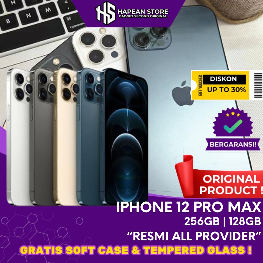 Jual iPhonee 12 PRO MAX | IP 12 PRO MAX 128GB | 256GB Original Fullset ...