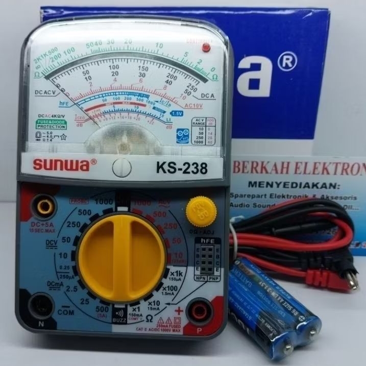 Jual Multitester Multimeter Avometer SUNWA KS-238 Analog Fuse ...