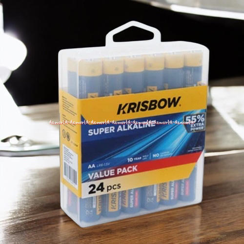 Jual Krisbow AA 24pcs Super Alkaline A A Batrai Baterai Ukuran A2 ...