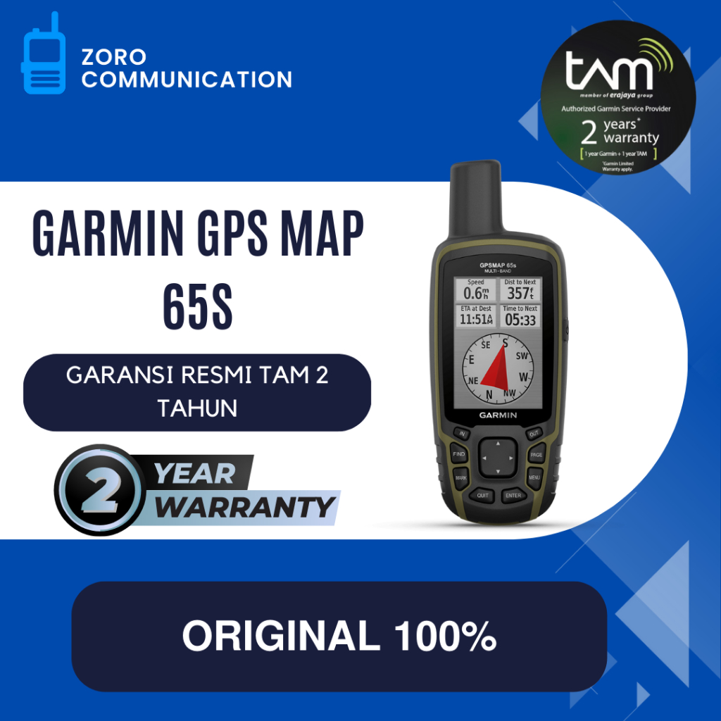 Jual GARMIN GPS MAP 65S GARANSI RESMI TAM 2 TAHUN ORIGINAL BARU GPSMAP ...