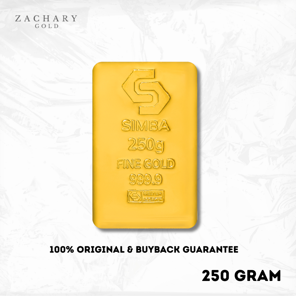 Jual SIMBA REFINERY Logam Mulia Emas 250 Gram Cast Bar - LM Batangan ...