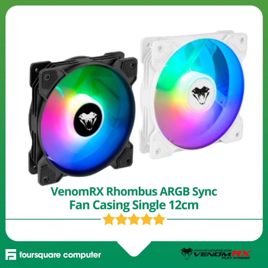 Jual VenomRX Rhombus ARGB Sync Fan Casing Single 12cm | Shopee Indonesia