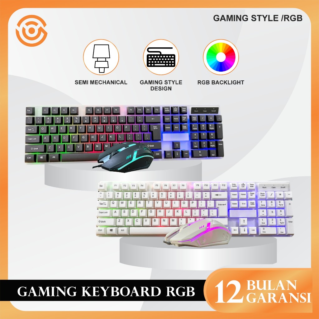 Jual Voc Keyboard Mouse Gaming Set FOREV FV-Q305S RGB / K-35 / T-350 L ...