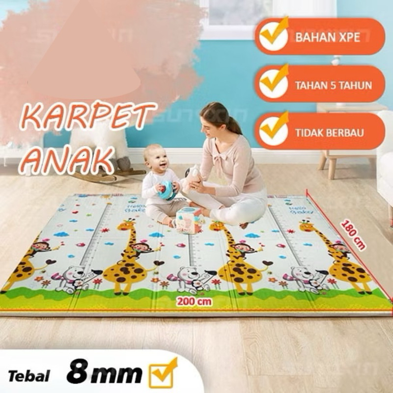 Jual PLAYMATE MATRAS KARPET LIPAT ANTI AIR KETEBALAN 8Mm | Shopee Indonesia