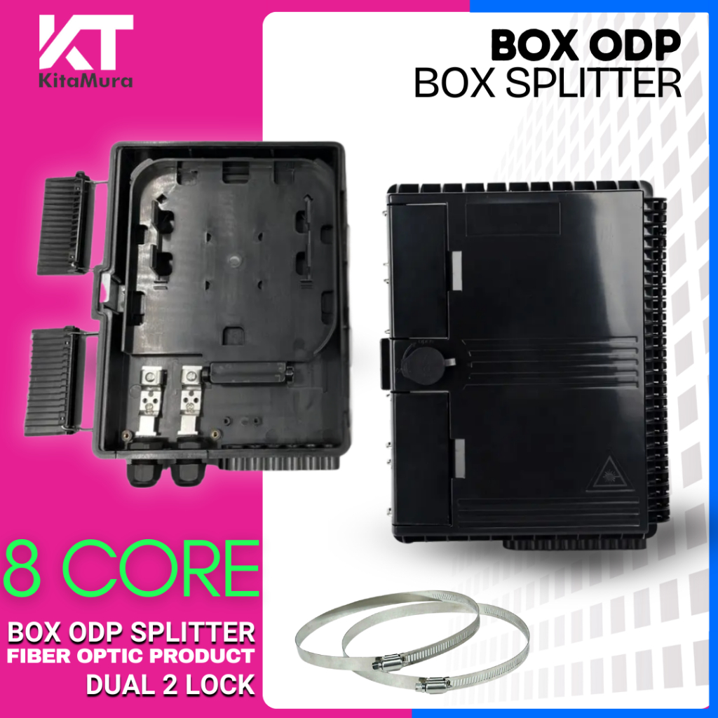 Jual ODP 8 Core Model Box Splitter Double Lock Kosongan / Mini ODP ...