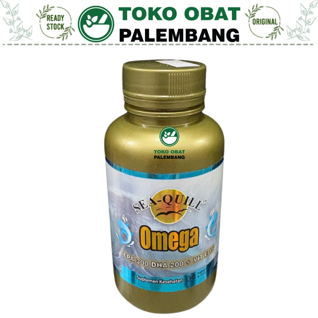 Jual SEA QUILL OMEGA EPA 300 DHA 200 VIT E 15 30 KAPSUL LUNAK SEA-QUILL ...