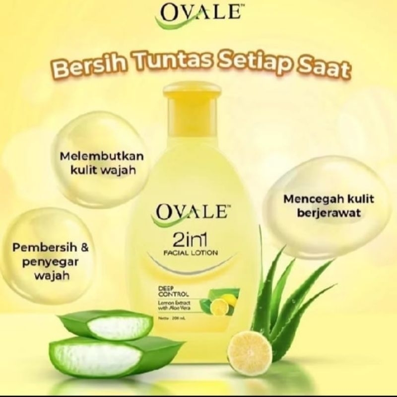 Jual Ovale Facial Lotion Deep Control 200ml | Shopee Indonesia