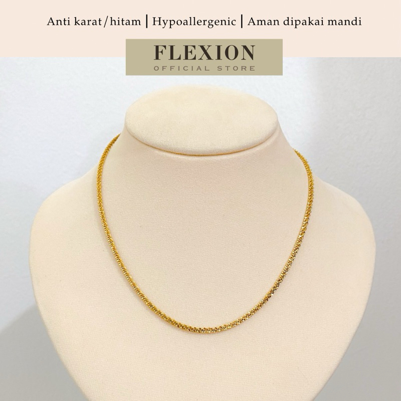 Jual Flexion - Kalung Wanita Bling Titanium Anti Karat/Hitam/Luntur ...