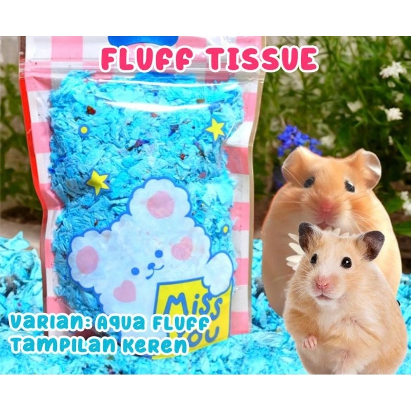 Jual TISSU BEDDING HAMSTER || TISSUE FLUFF || TEMPAT TIDUR HAMSTER ...
