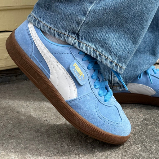 Jual Puma Palermo Light Blue White Original | Shopee Indonesia