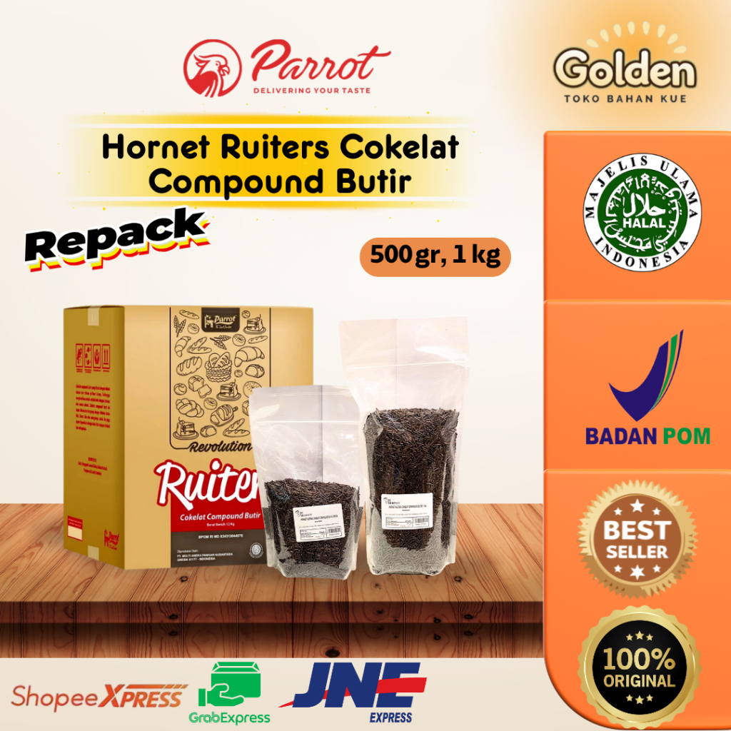 Jual Hornet Ruiters Cokelat Compound Butir 500 gr, 1 kg / Meses Repack ...