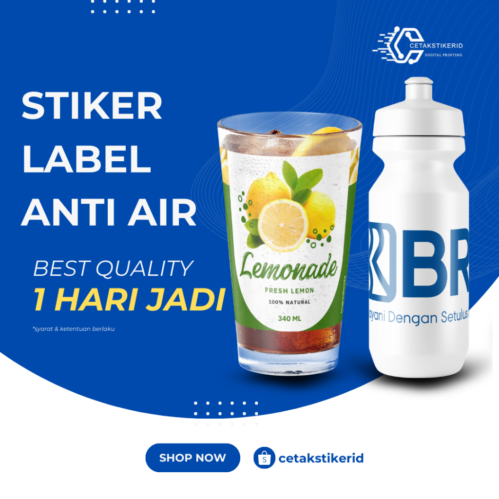 Jual [ FREE DESIGN] CETAK STIKER LOGO LABEL LEBARAN MAKANAN MINUMAN ...