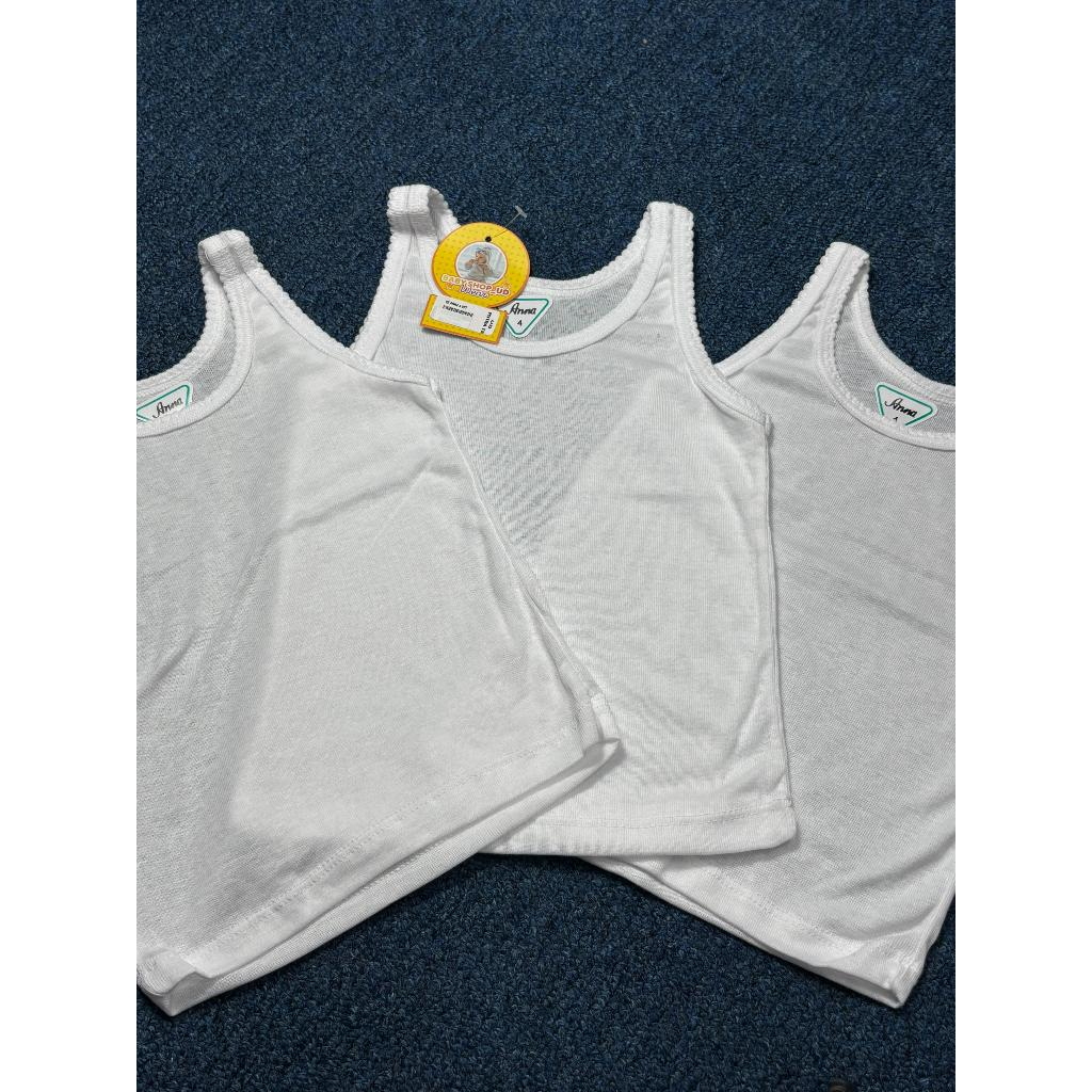 Jual 3pcs Singlet Anna / Singlet Anak Murah / Singlet Anak Polos ...