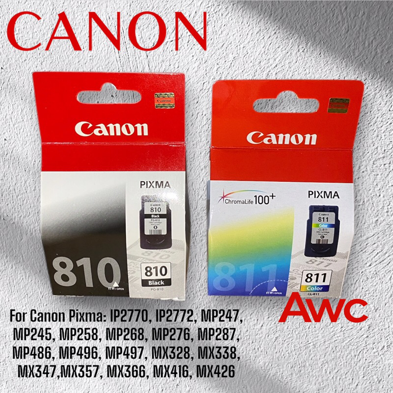 Jual TINTA CANON PIXMA 810(black)& 811(color) original for ip2770 ...