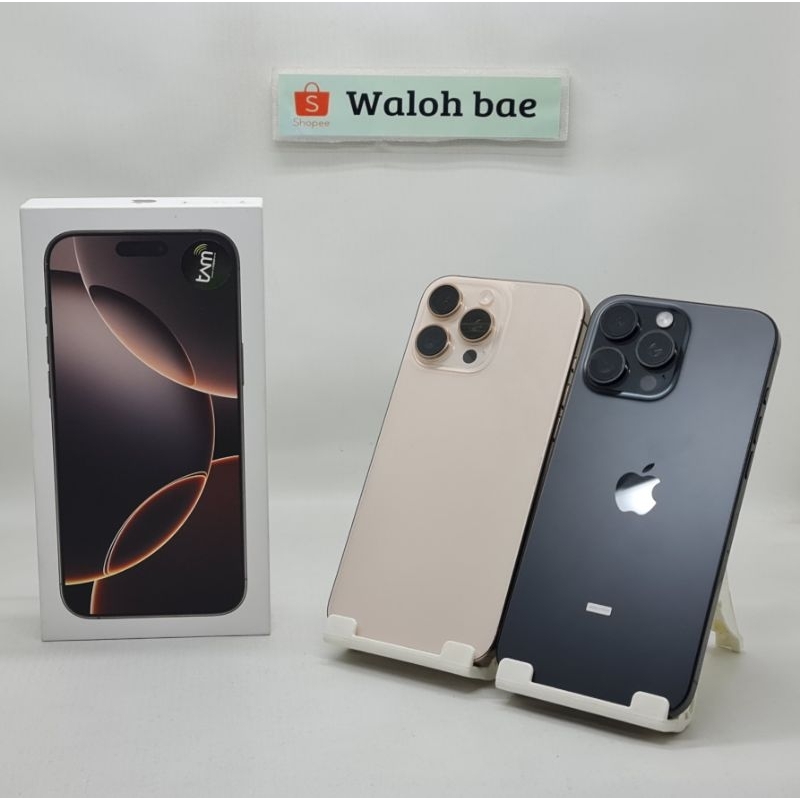 Jual APPLE IP 16 Pro Max 256 512 1TB GB IB0X SECOND FULLSET | Shopee ...