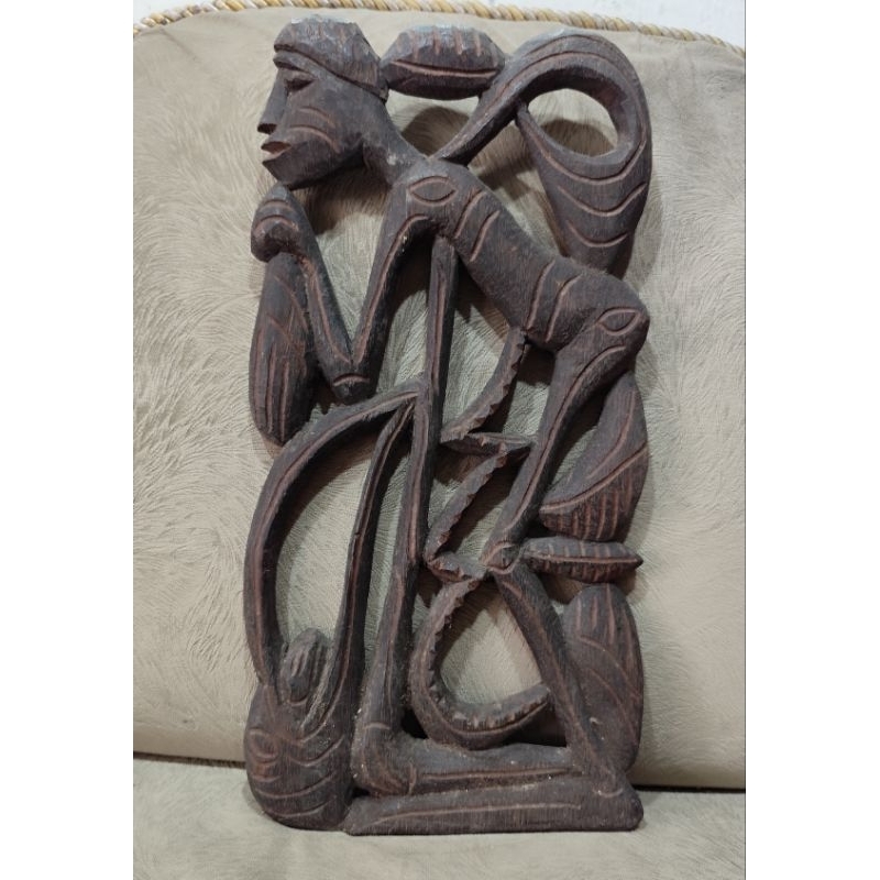 Jual Patung Totem Asmat Antik Kayu tua pedalaman Papua T:40cm | Shopee ...