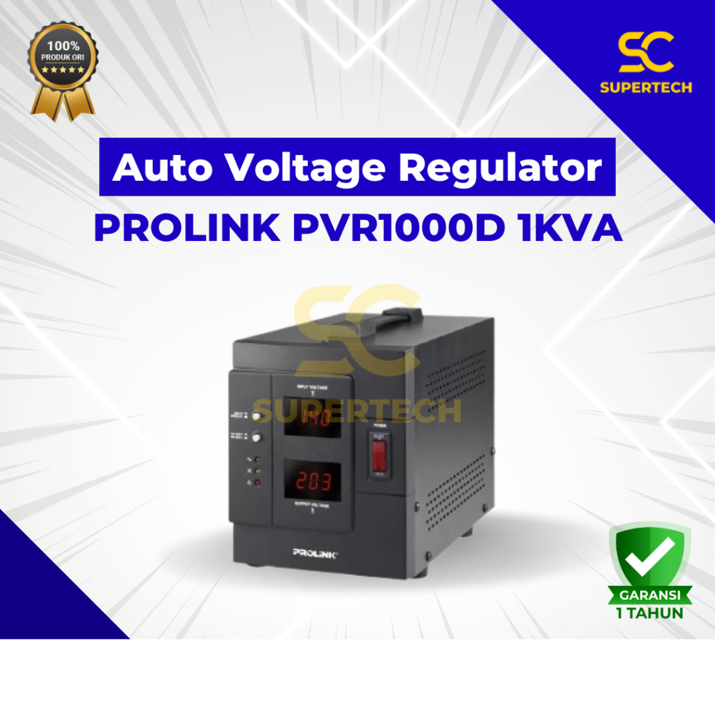 Jual PROLiNK PVR1000D 1KVA Auto Voltage Regulator (AVR) | Shopee Indonesia