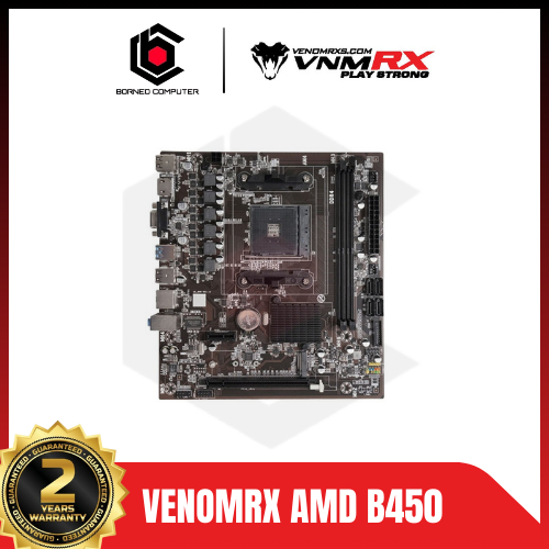 Jual VenomRX B450 Motherboard AMD Chipset AM4 | Shopee Indonesia