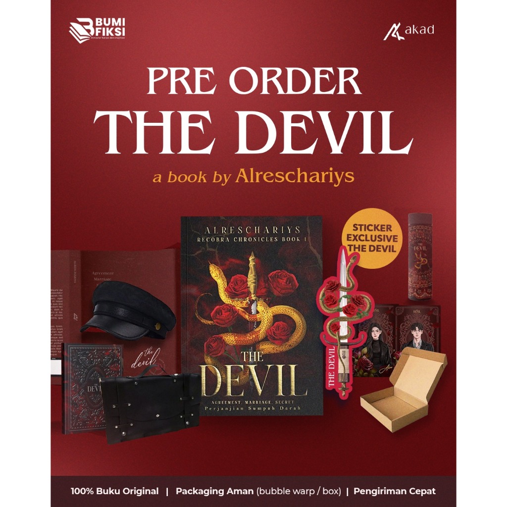 Jual Pre Order Batch 2 - Buku Novel The Devil - Alreschariys & Yoga Ragani - Akad - Bumifiksi ...