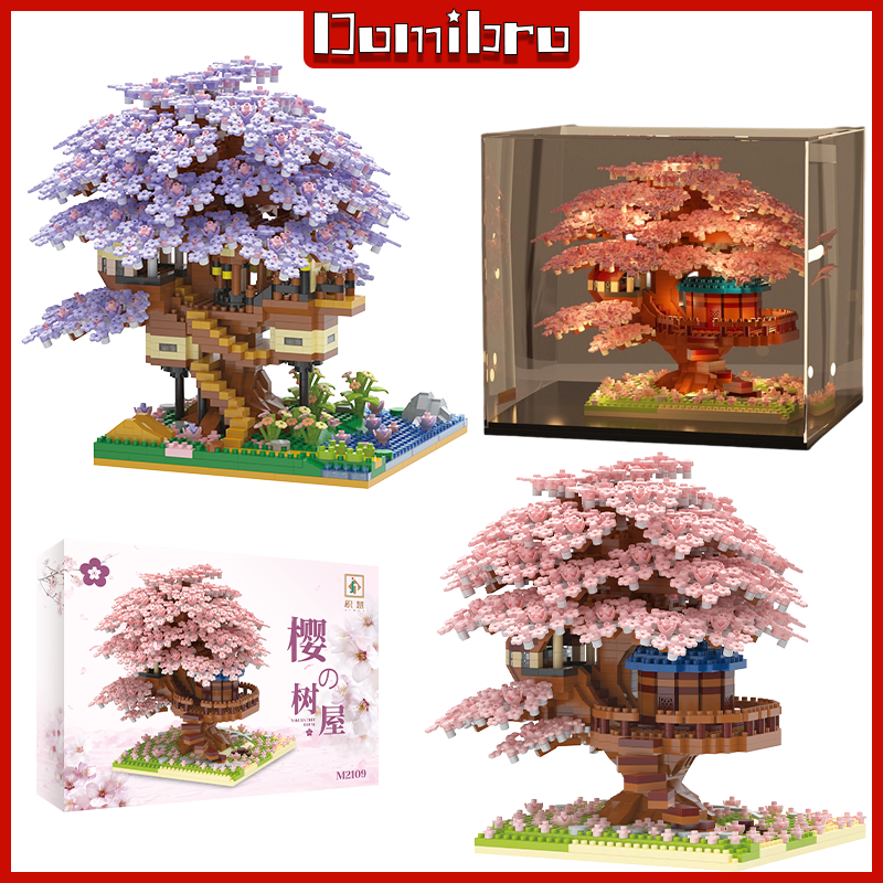 Jual [Bunga Lampu] 2229Pcs Mainan Pohon Sakura Blok Bangunan Bricks ...