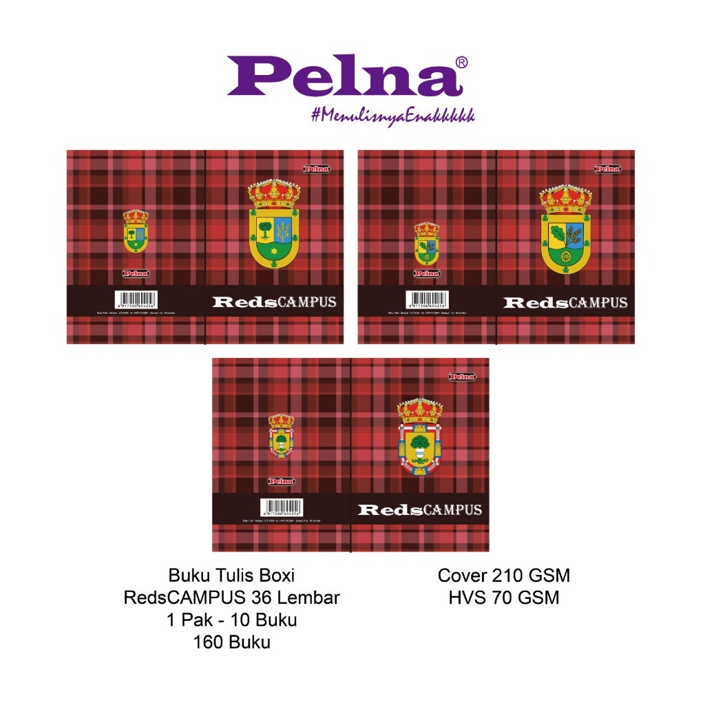 Jual Buku tulis Campus Kampus 50 lembar 1 pak Pelna Buku Besar | Shopee ...