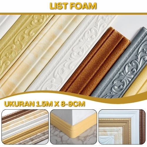 Jual Setiker List Moulding Foam Border Pinggiran Wallpaper Dinding ...