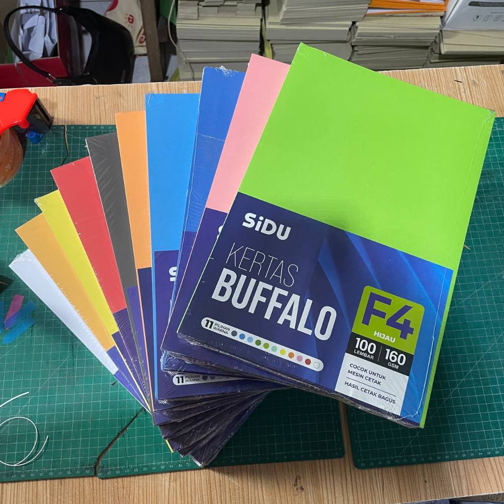 Jual Kertas Cover | Kertas Buffalo | Sidu ( 1 pak isi 100 lembar ...
